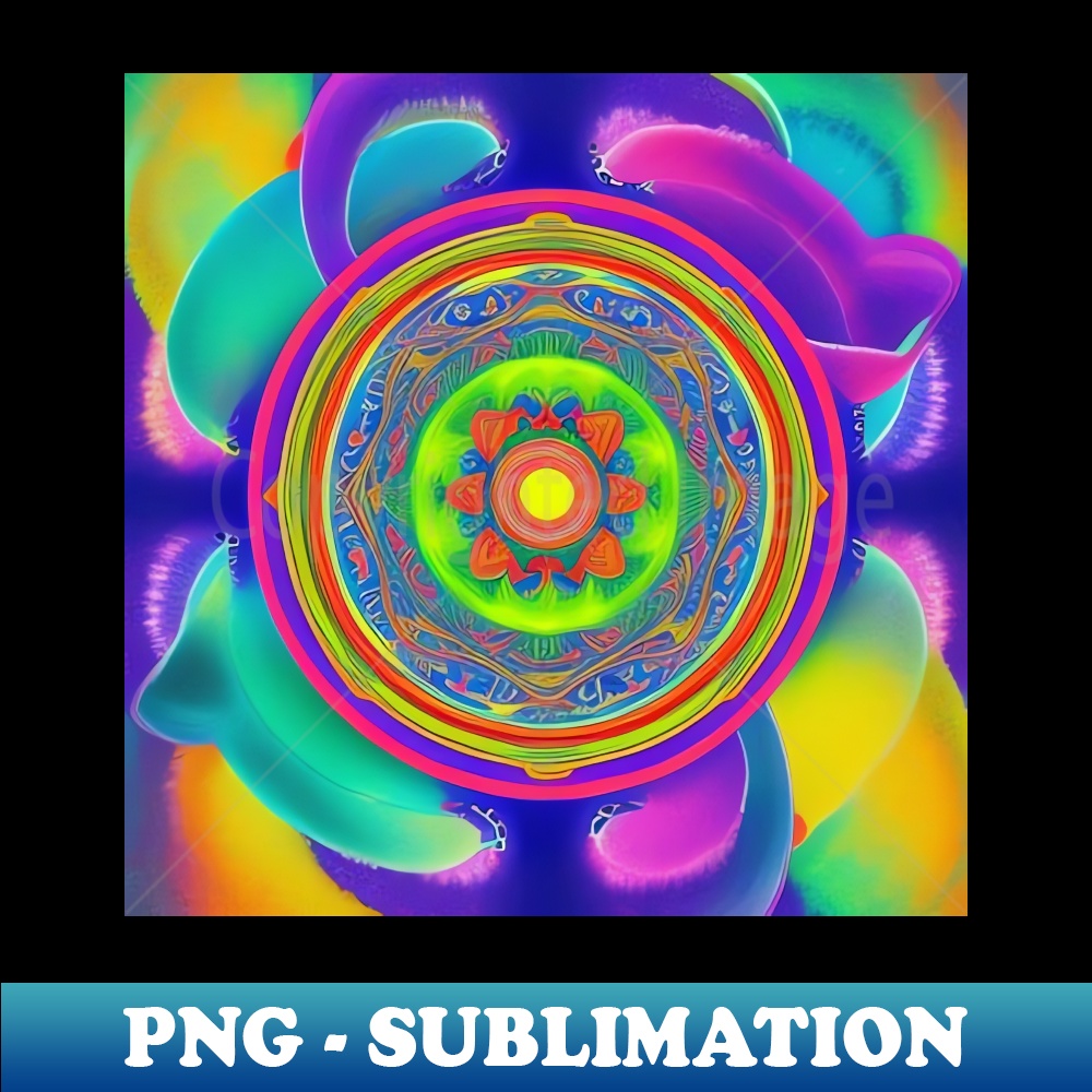 Colorful abstract prayer wheel - Creative Sublimation PNG D | Inspire ...