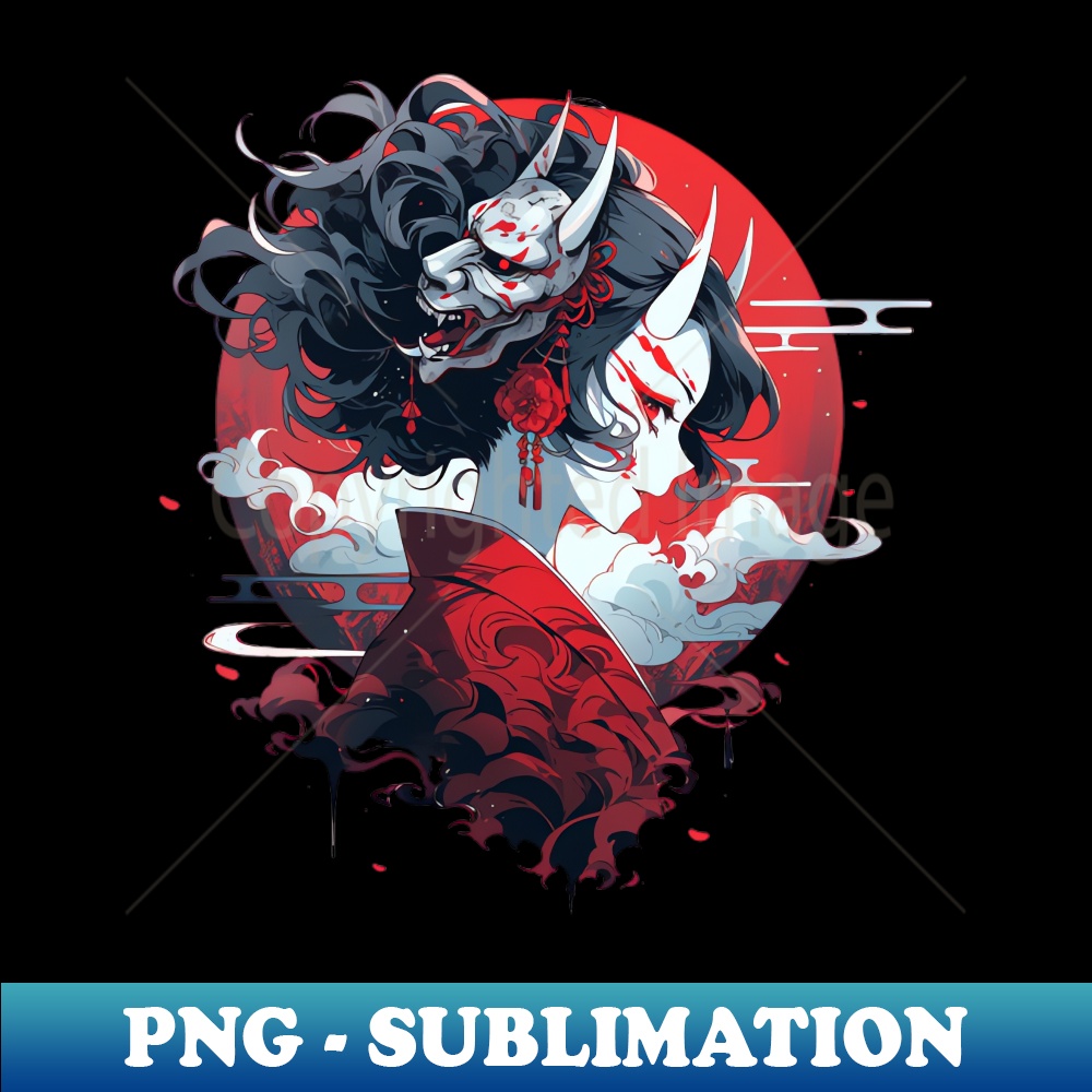 Japanese Horror Geisha - Exclusive Sublimation Digital File | Inspire ...
