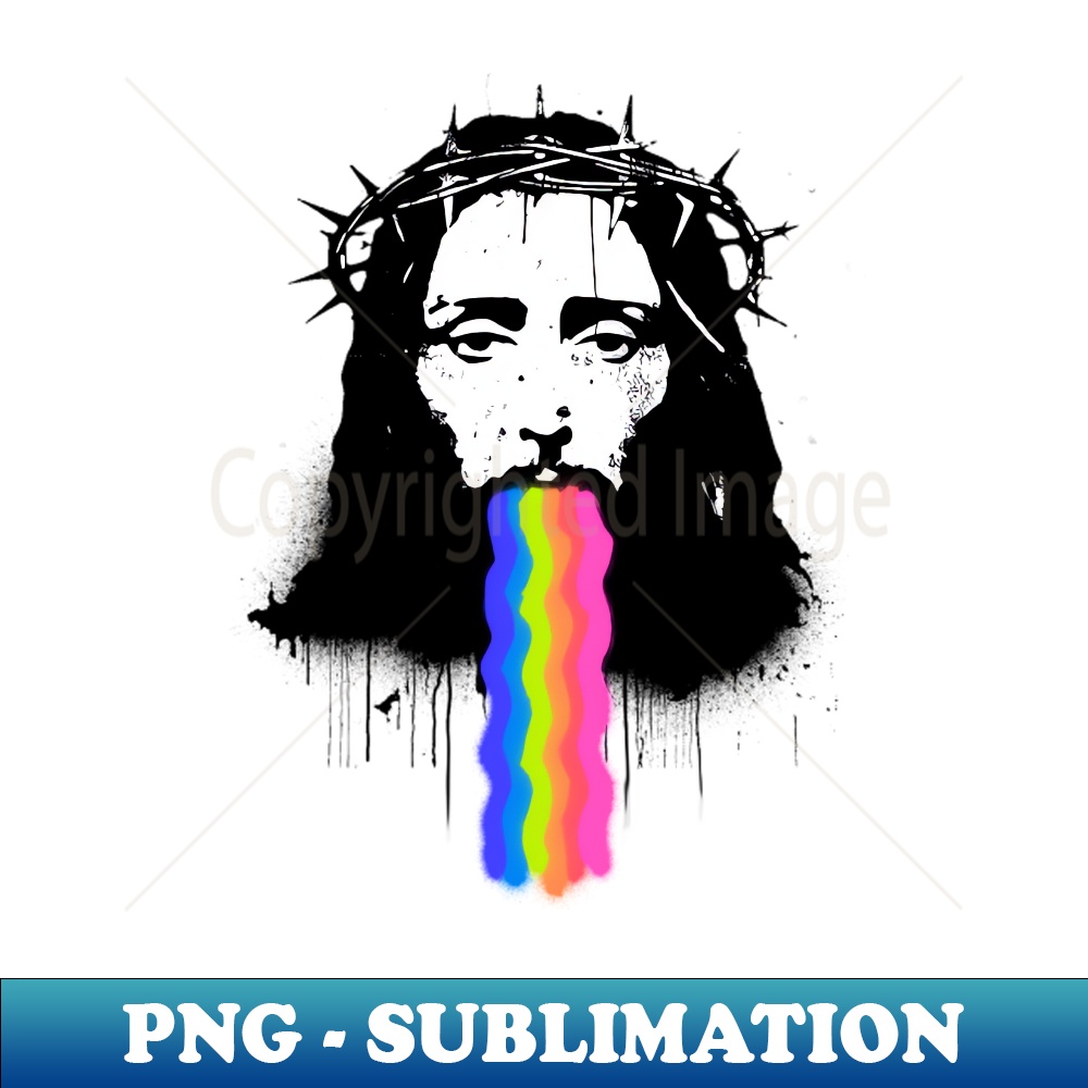 Jesus Rainbow - Vintage Sublimation PNG Download - Unleash Y | Inspire ...