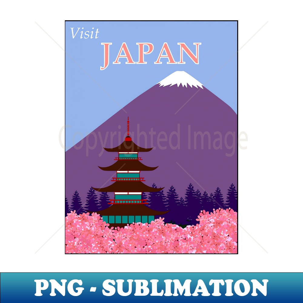 Japan Travel and Tourism Advertising Cherry Blossom Print - | Inspire ...