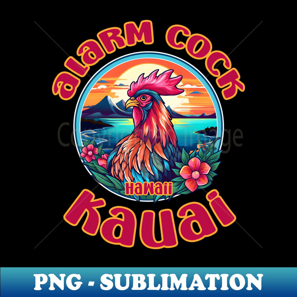 Kauai Hawaii Alarm Cock Chicken Rooster - Decorative Sublima | Inspire ...