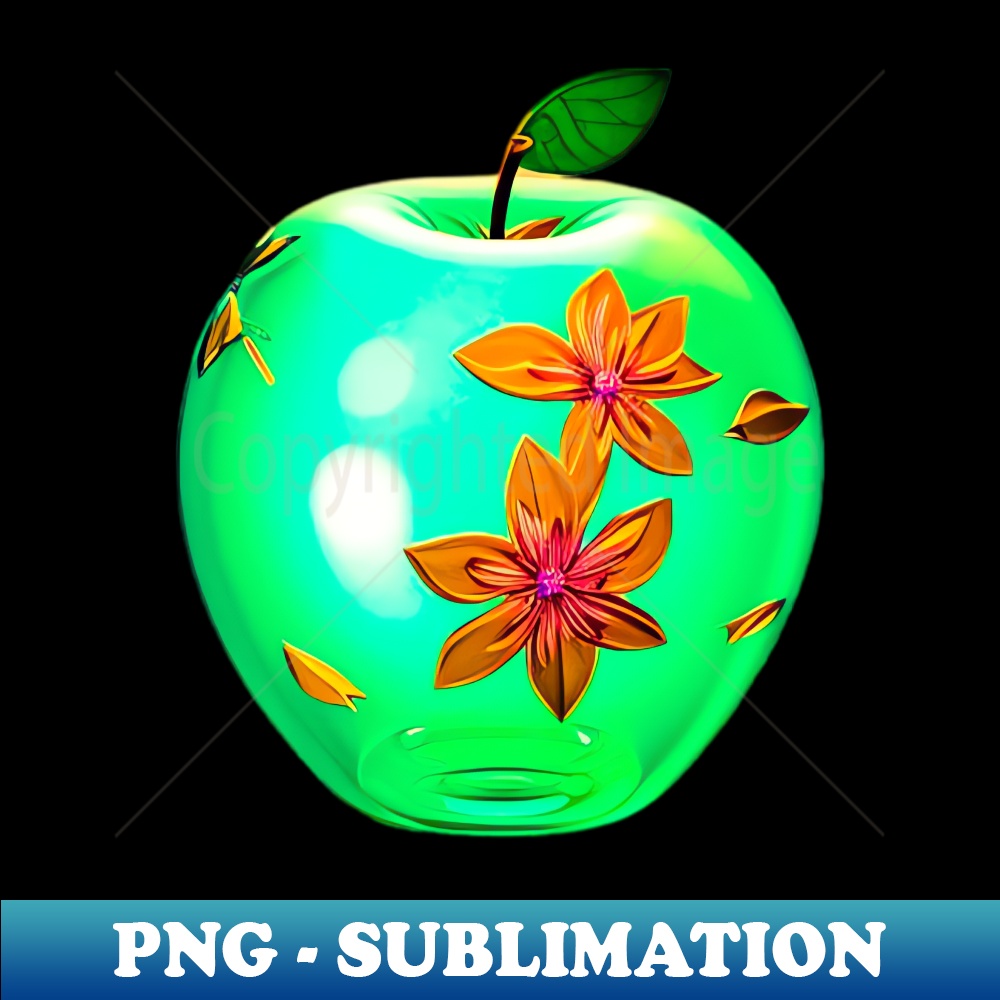 green apple - Exclusive PNG Sublimation Download - Create wi | Inspire ...