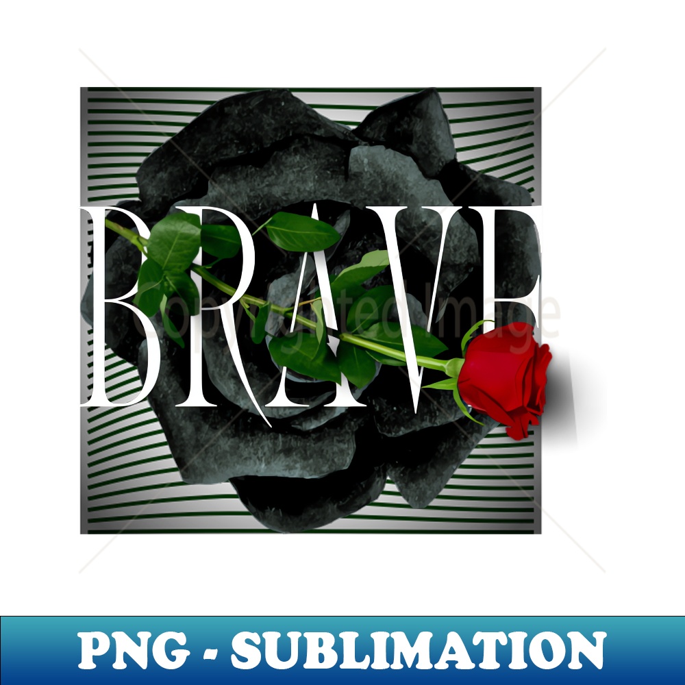 Green Black Aesthetic Brave Rose - Signature Sublimation PNG | Inspire ...
