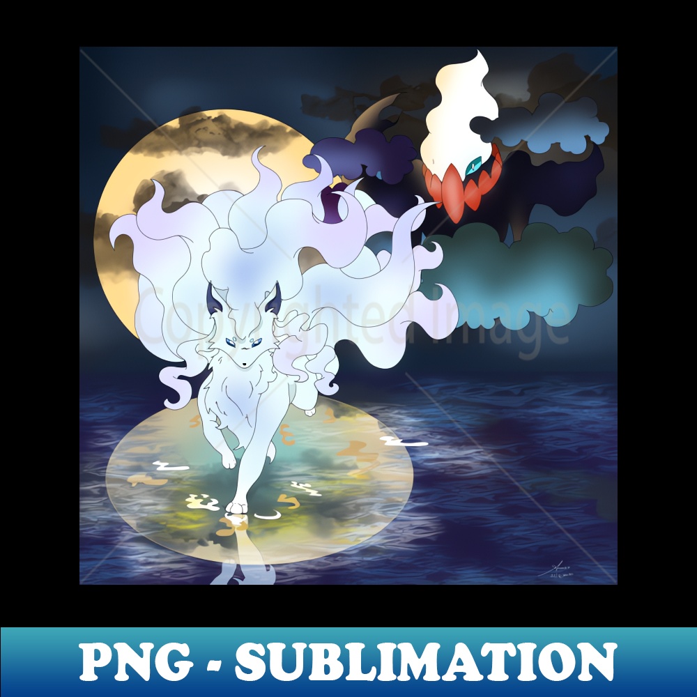 Ice fox and nightmare monster - PNG Transparent Digital Down - Inspire ...