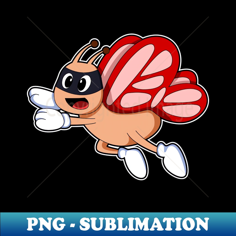 Butterfly as Hero with Mask - Premium PNG Sublimation File - | Inspire ...