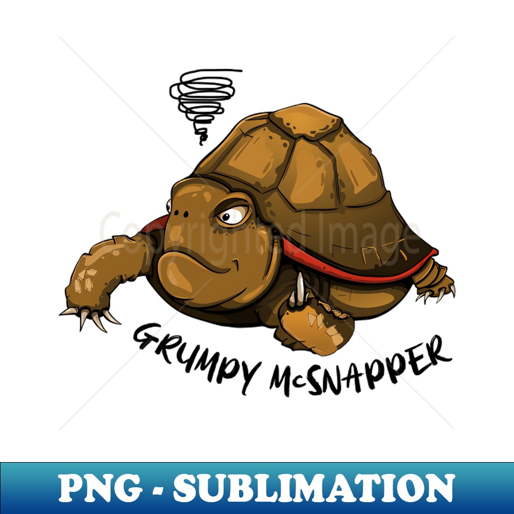 Grumpy McSnapper snapping turtle - Exclusive PNG Sublimation | Inspire ...