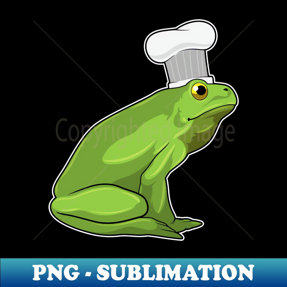 Frog as Cook with Chef hat - Creative Sublimation PNG Downlo | Inspire ...
