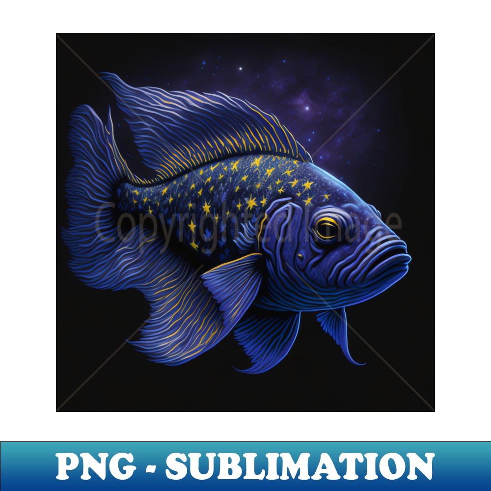 Galaxy Fish Art Space Art - Premium PNG Sublimation File - - Inspire Uplift