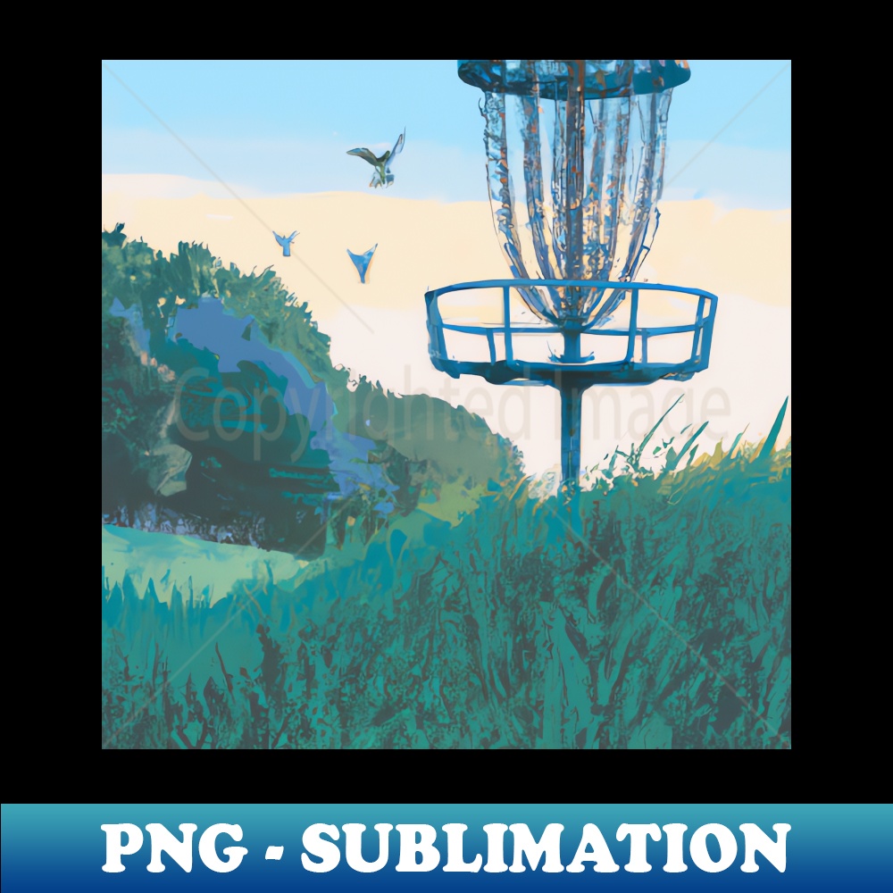 Disc Golf in a Grassy Field - PNG Transparent Sublimation Fi | Inspire ...