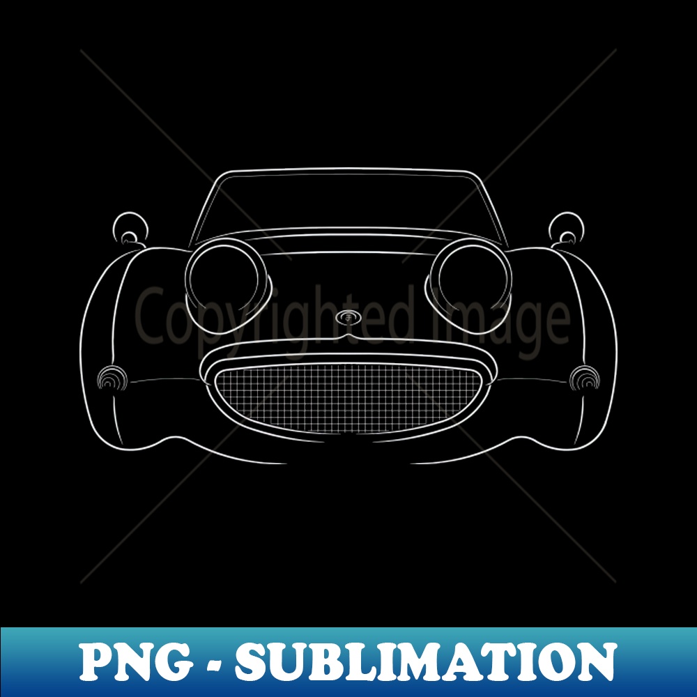 Austin Healey Sprite Mark 1 - front stencil white - Trendy S - Inspire ...