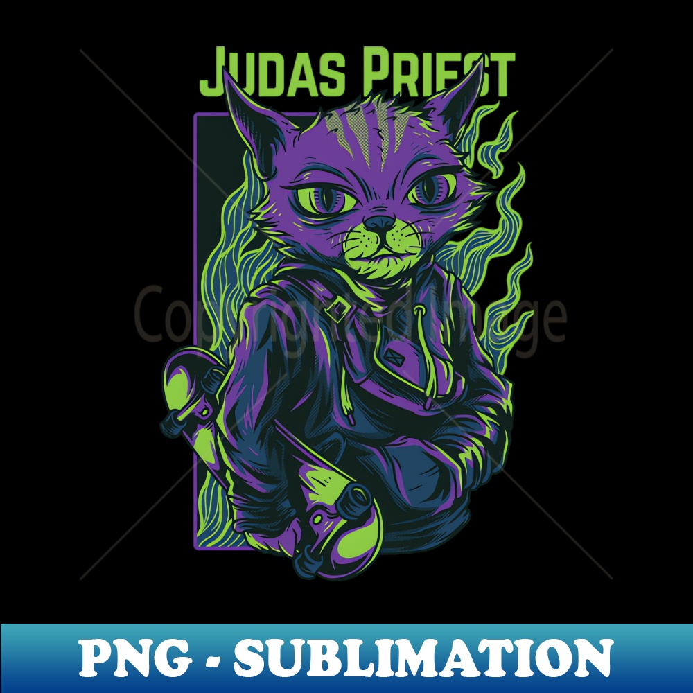 Independent Cat Judas Priest - PNG Transparent Sublimation D | Inspire ...