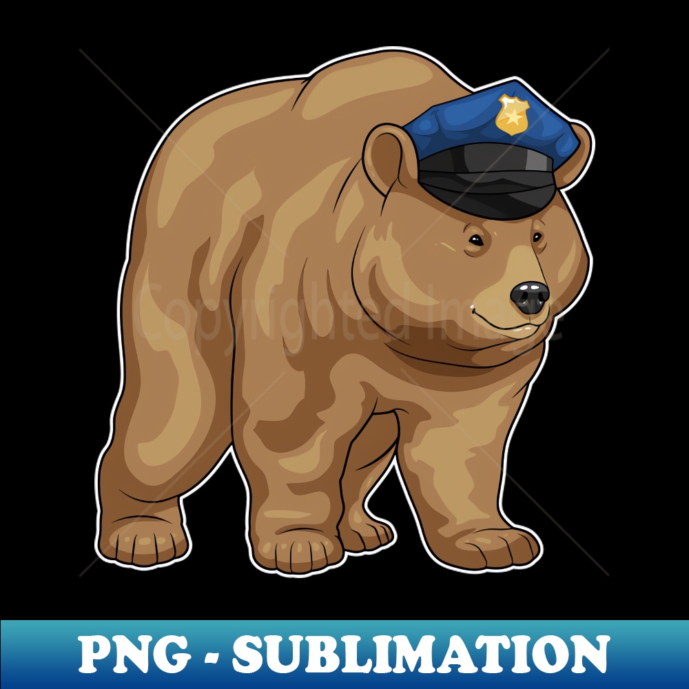 Bear Cop Police hat Police - Professional Sublimation Digita - Inspire ...