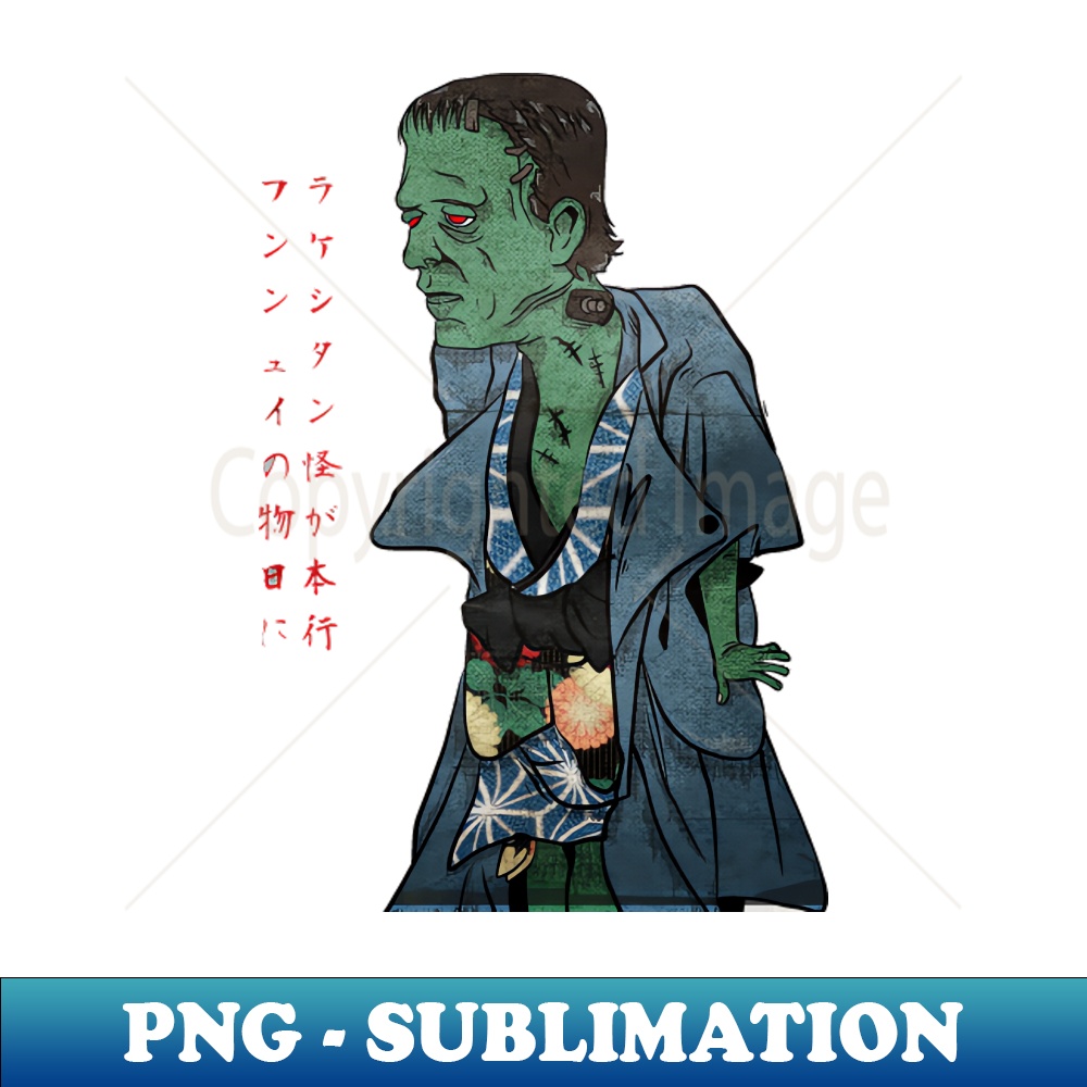 Frankenstein monster goes to japan - Modern Sublimation PNG | Inspire ...