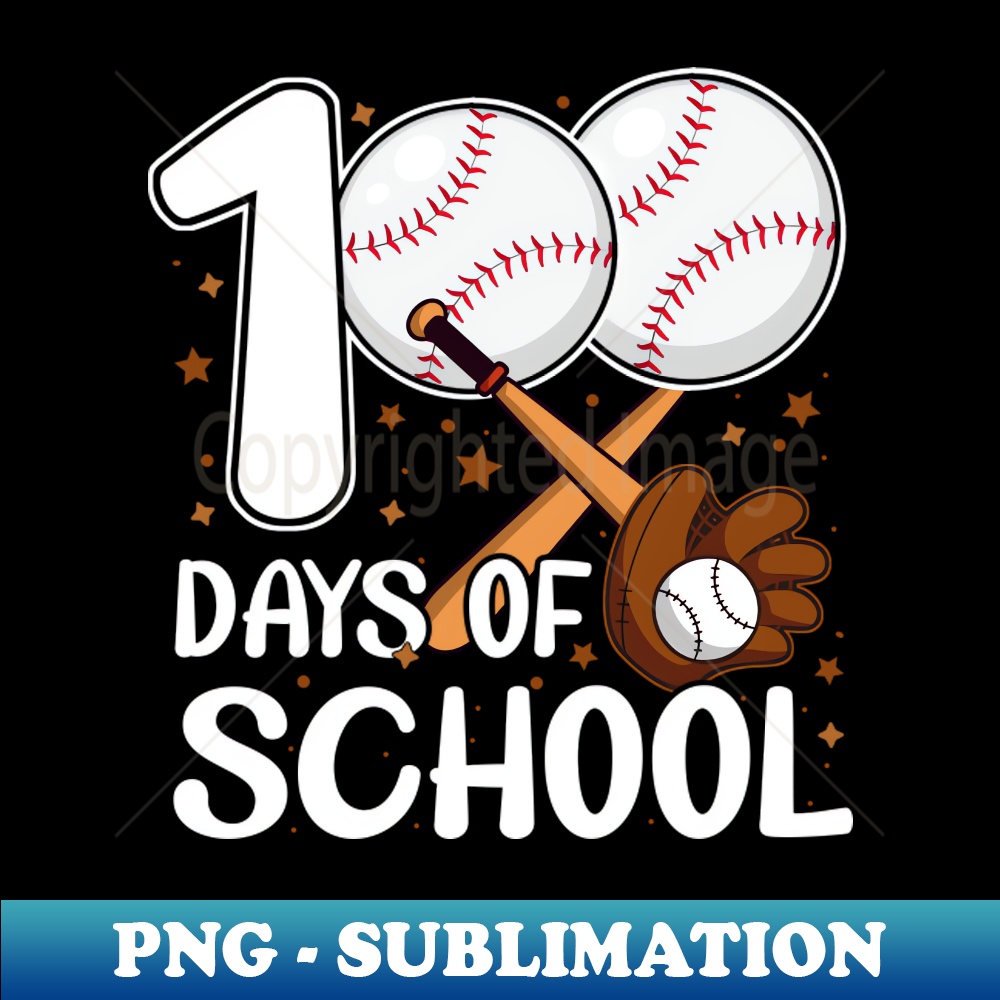 100 Days of School Baseball Coach Baseball Student Men Women | Inspire ...