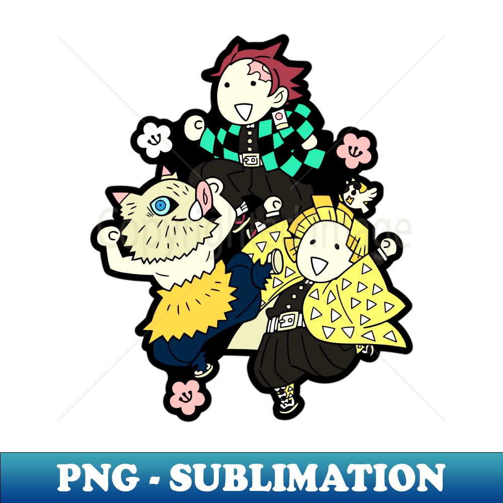 Demon Slayer Chibis - Decorative Sublimation PNG File - Unle | Inspire ...