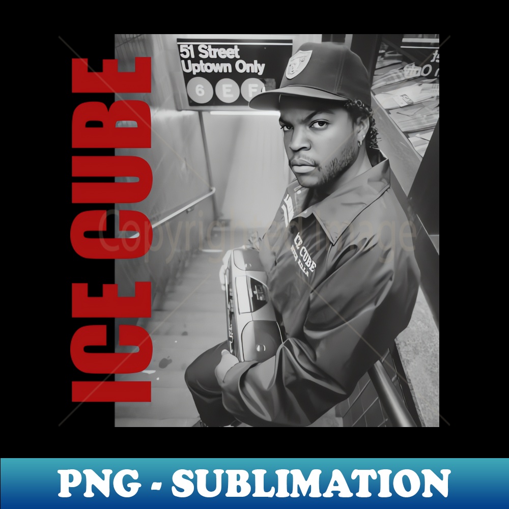 Ice Cube Ice Cube Retro Aesthetic Fan Art 80s - Exclusive | Inspire Uplift