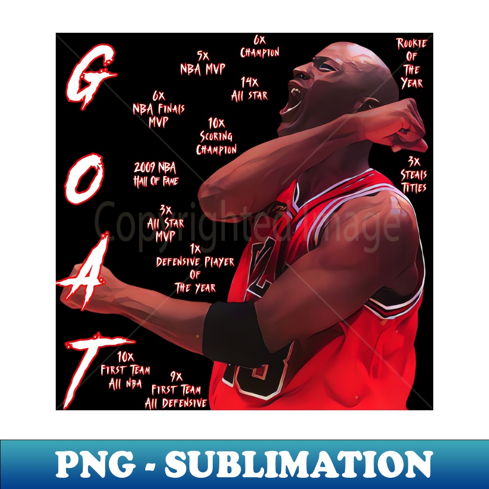JORDAN THE GOAT - Instant PNG Sublimation Download - Unleash | Inspire ...