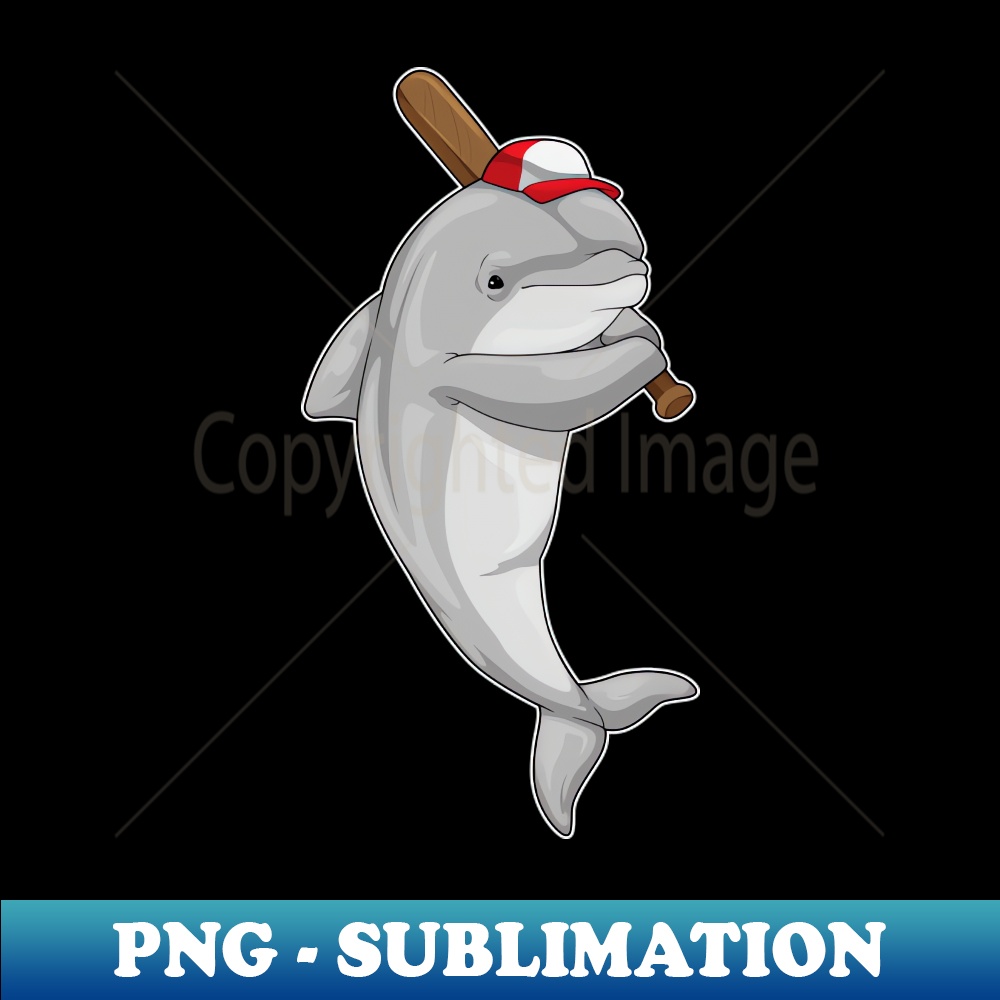 Dolphin Baseball Baseball bat - Signature Sublimation PNG Fi | Inspire ...