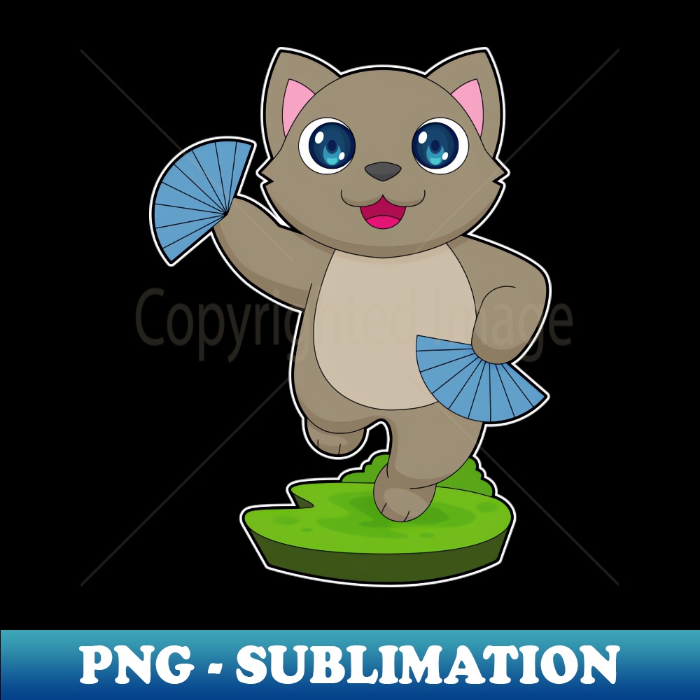 Cat Hand fan - Signature Sublimation PNG File - Perfect for | Inspire ...