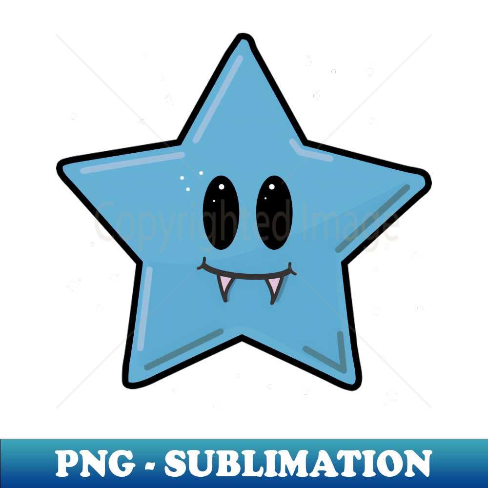 Blue Vampire Star - Aesthetic Sublimation Digital File - Per | Inspire ...