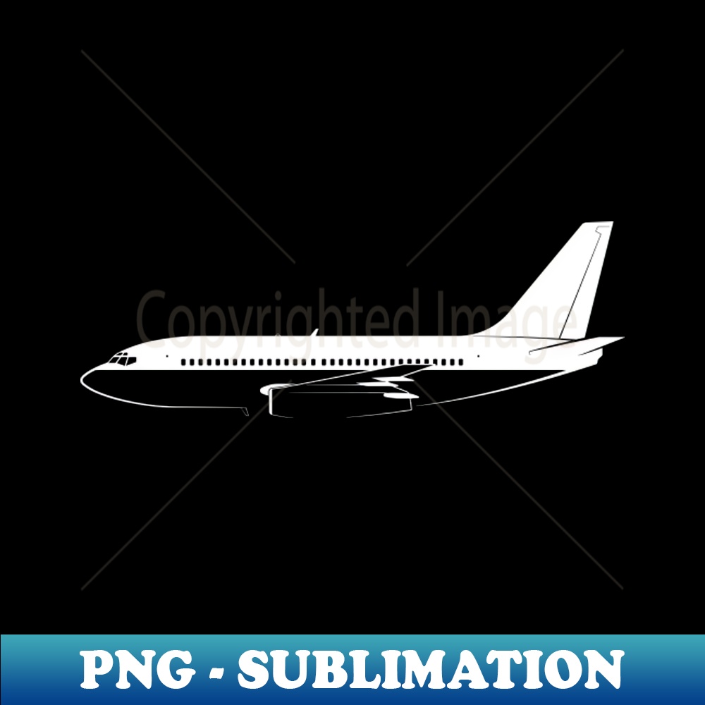 Boeing 737-200 Silhouette - Aesthetic Sublimation Digital Fi | Inspire Uplift