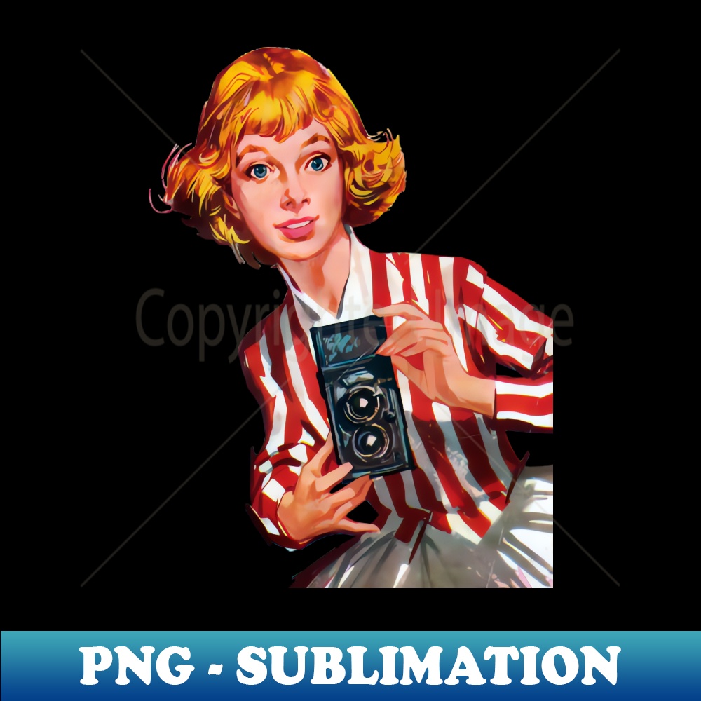 Girl Reporter Photographer Camera Filmmaker Vintage Jenny Sc | Inspire ...