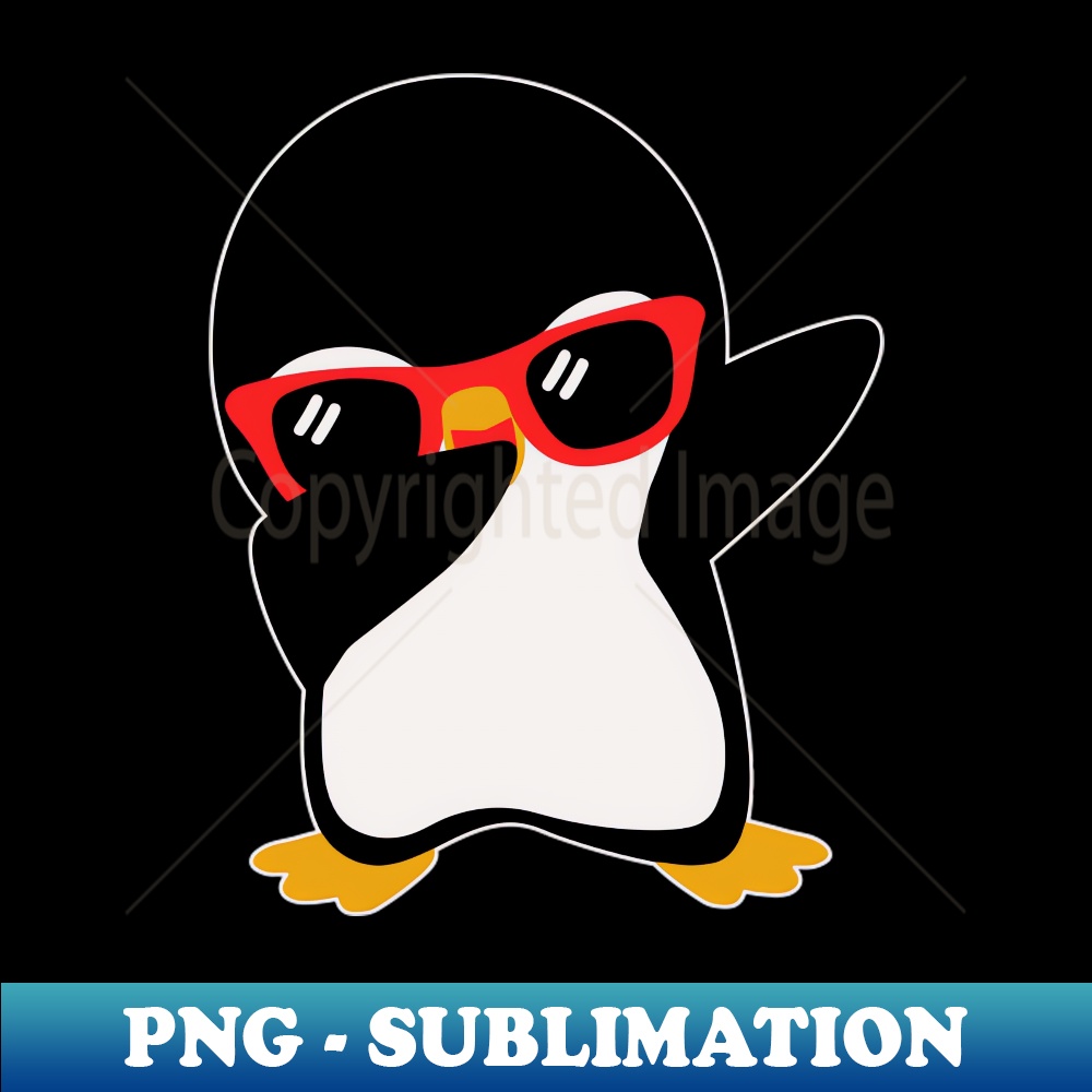 Funny Cool Dabbing Penguin Boy - Exclusive PNG Sublimation D | Inspire ...