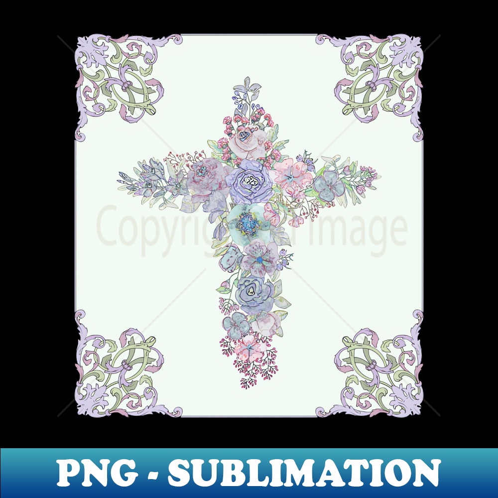Baroque floral cross Christian cross - Creative Sublimation | Inspire ...