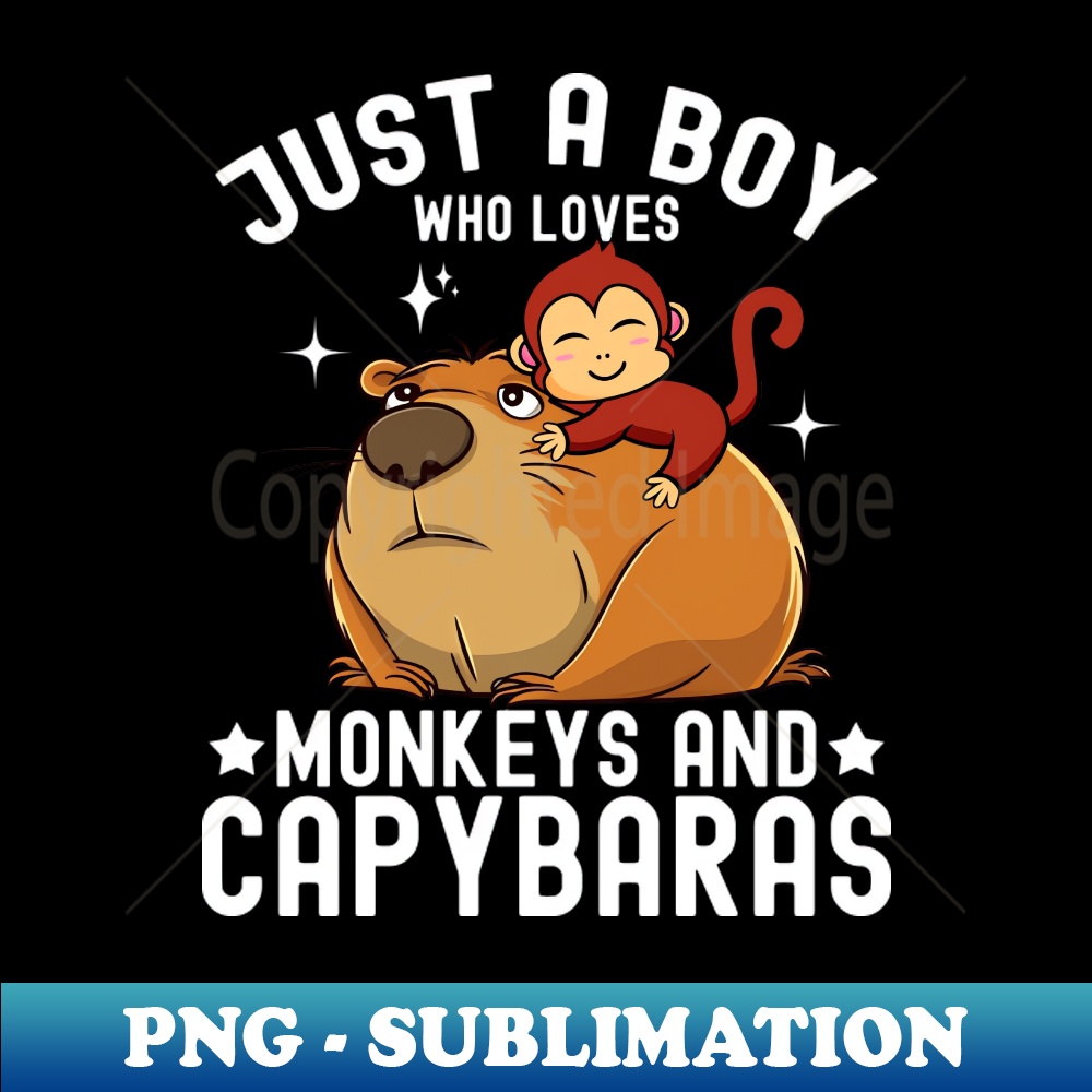 just a boy who loves monkeys and capybaras capybara lover - | Inspire ...