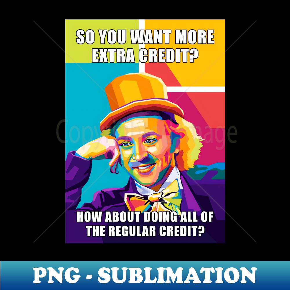 Clown Credit Meme Wpap Pop Art - Unique Sublimation PNG Down | Inspire ...
