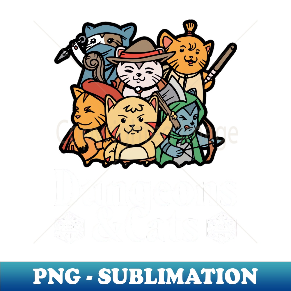 Dungeons Cats 1 - Vintage Sublimation PNG Download - Perfec | Inspire ...