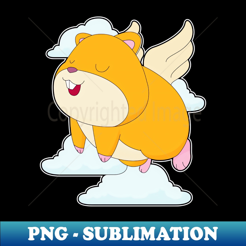 Hamster Angel wings Clouds - High-Resolution PNG Sublimation | Inspire ...