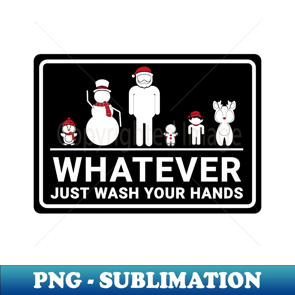 Funny wash your hands christmas decal - High-Resolution PNG - Inspire ...