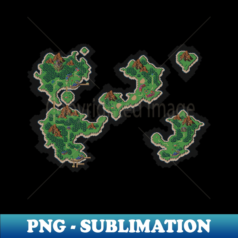 Chrono Trigger World Map 1000 AD - Aesthetic Sublimation Dig | Inspire ...