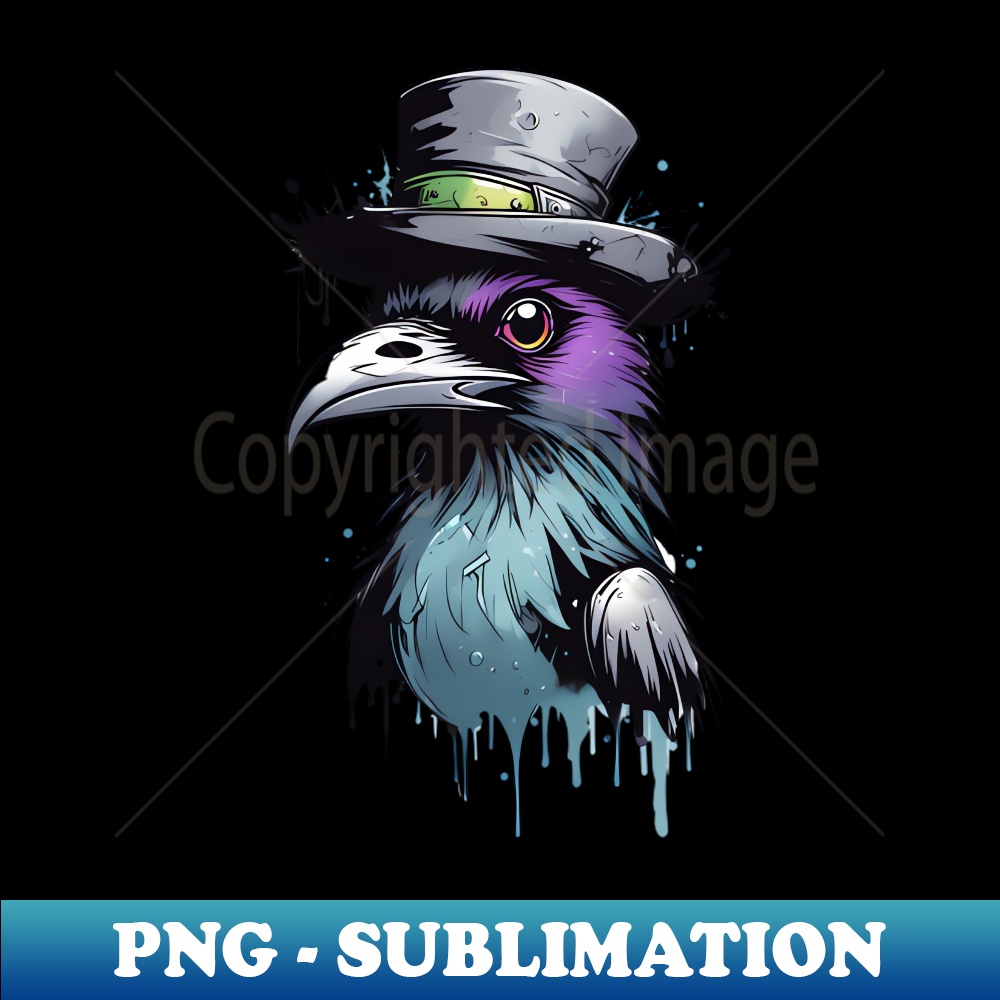 Cool raven with hat - Premium PNG Sublimation File - Perfect | Inspire ...