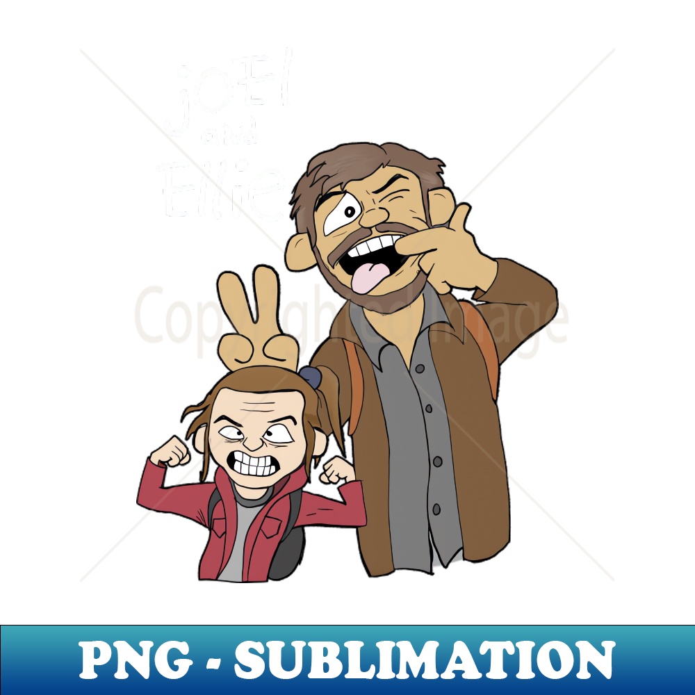 Joel and Ellie - Comic Strip Parody - Unique Sublimation PNG - Inspire ...