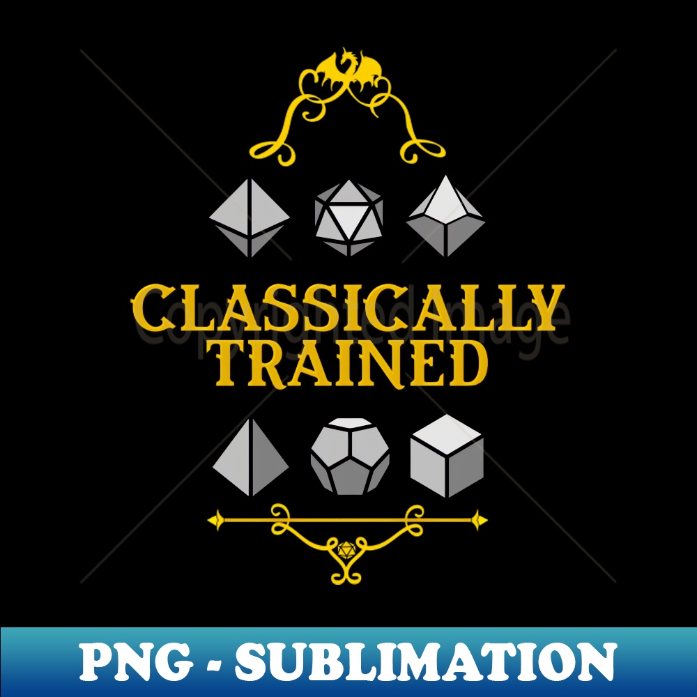 Classically Trained DnD Dice - Vintage Sublimation PNG Downl | Inspire ...