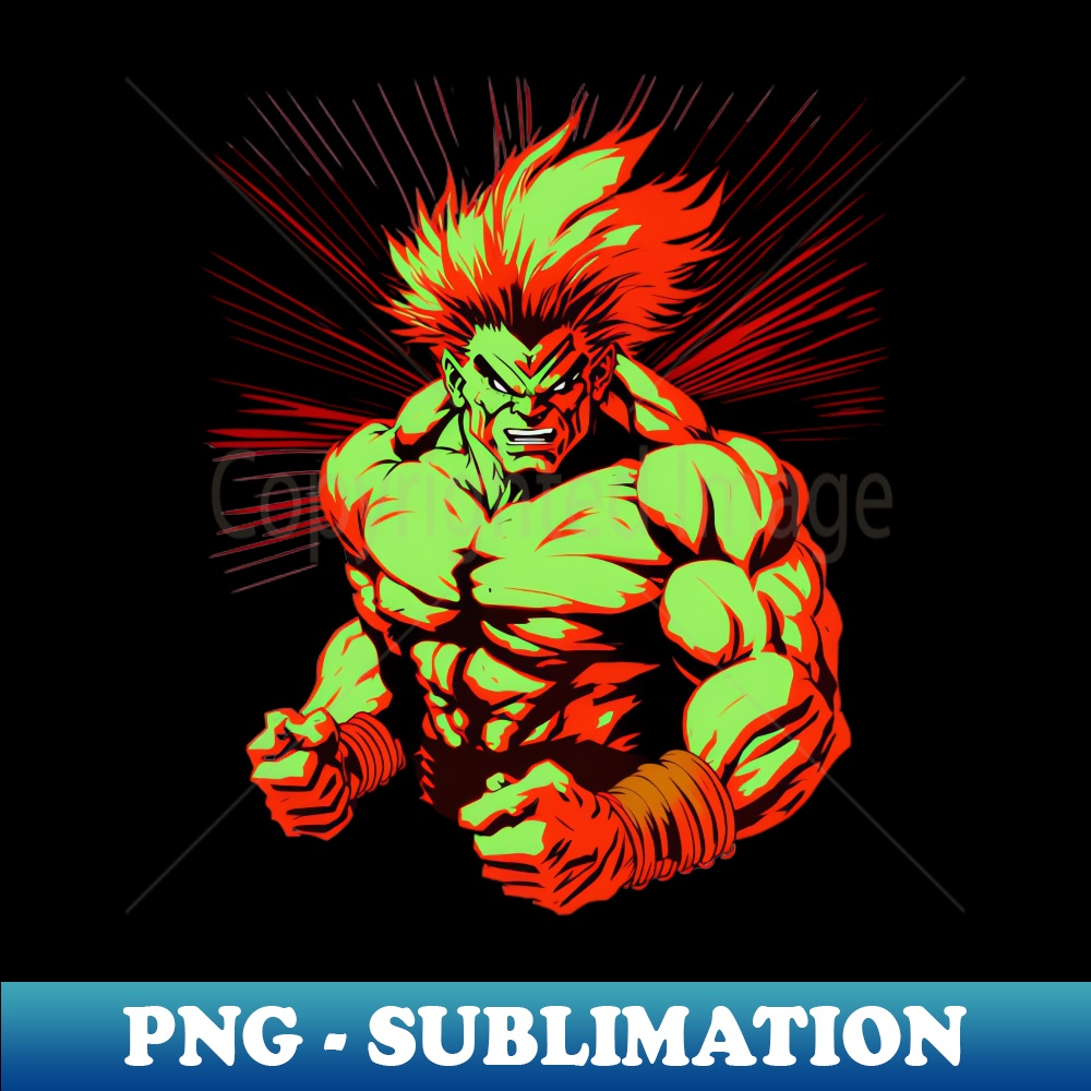Blanka Street Fighter Design - Original Artwork - Elegant Su | Inspire ...