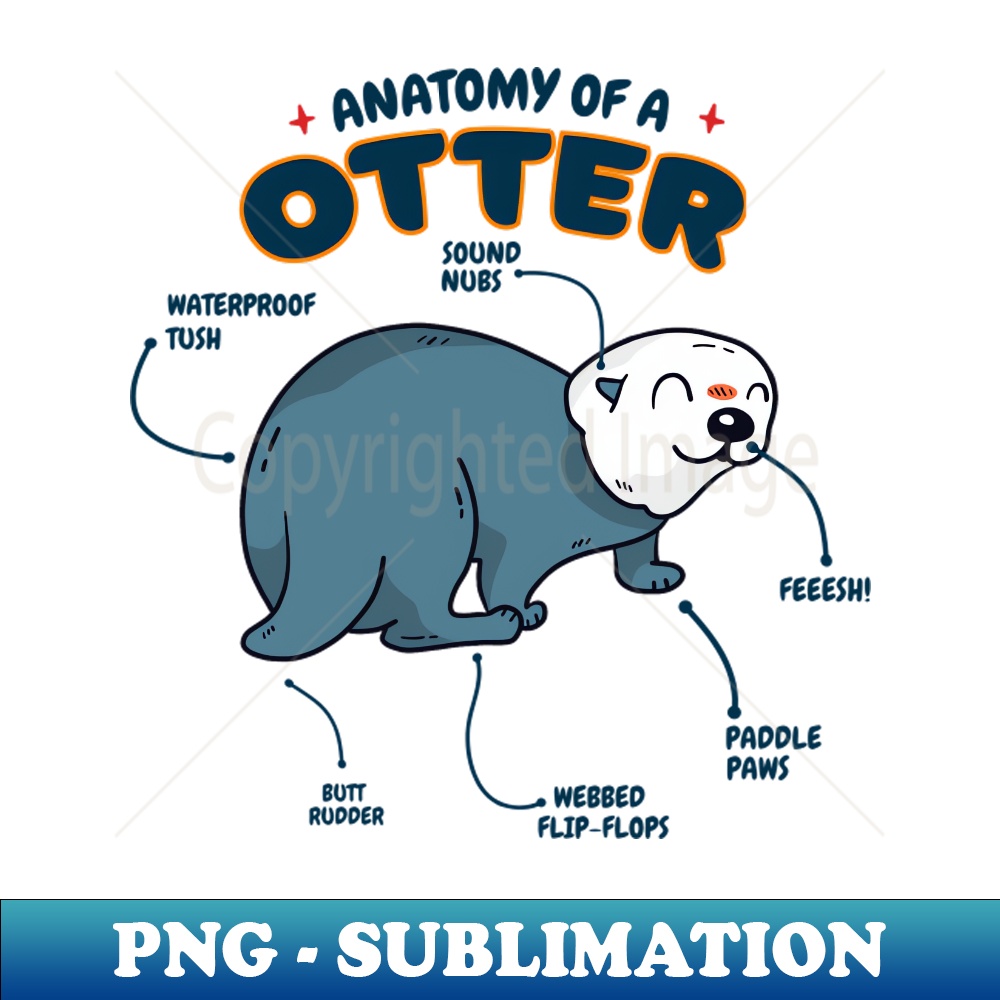 Anatomy Of An Otter - Special Edition Sublimation PNG File - | Inspire ...