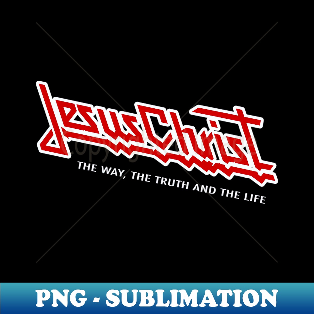 Jesus Christ the way the truth the life White and red graphi | Inspire ...