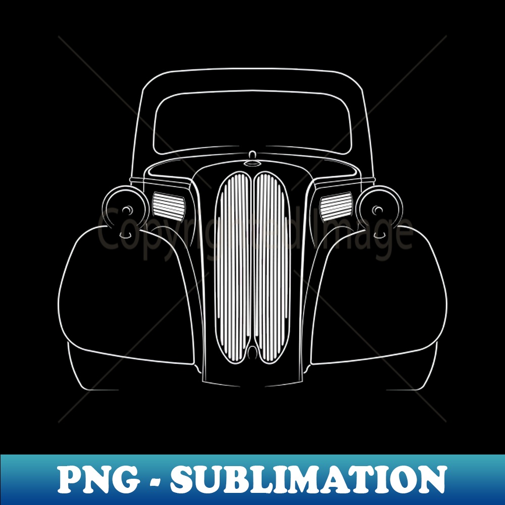 Ford Anglia - front stencil white - Premium PNG Sublimation | Inspire ...