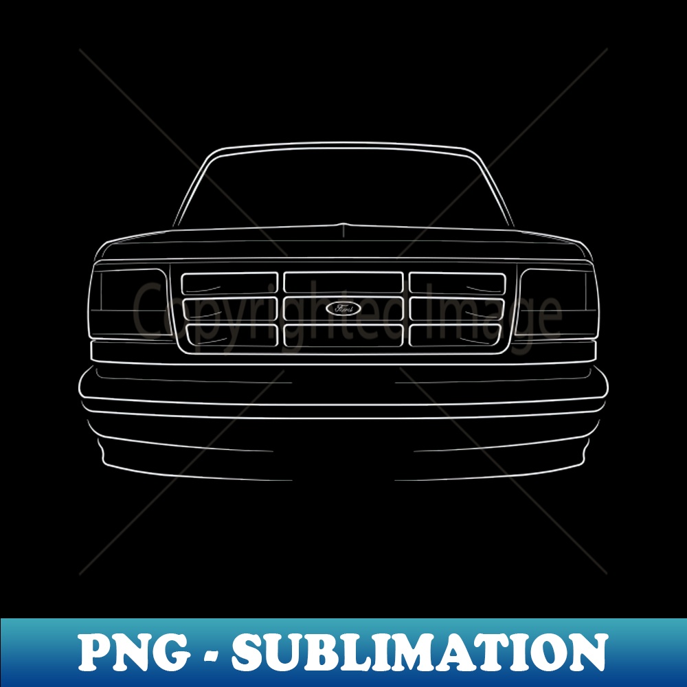 1996 Ford F-150 - front stencil white - Vintage Sublimation | Inspire ...