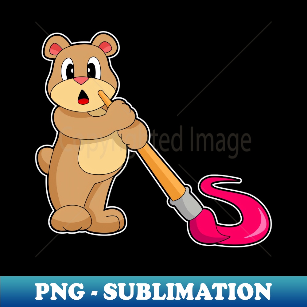 Bear Painting Paint brush - PNG Transparent Digital Download | Inspire ...