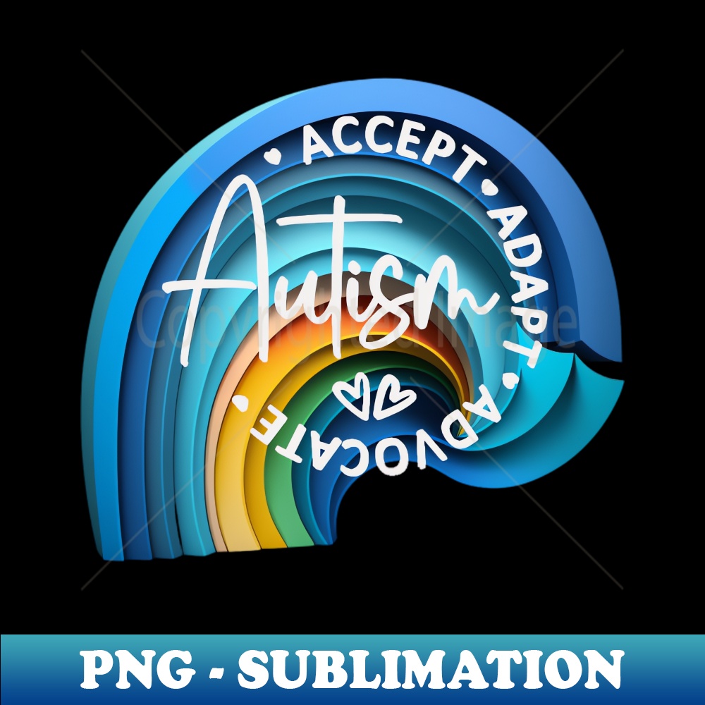 Accept Adapt Advocate Autism Awareness - High-Resolution PNG - Inspire ...