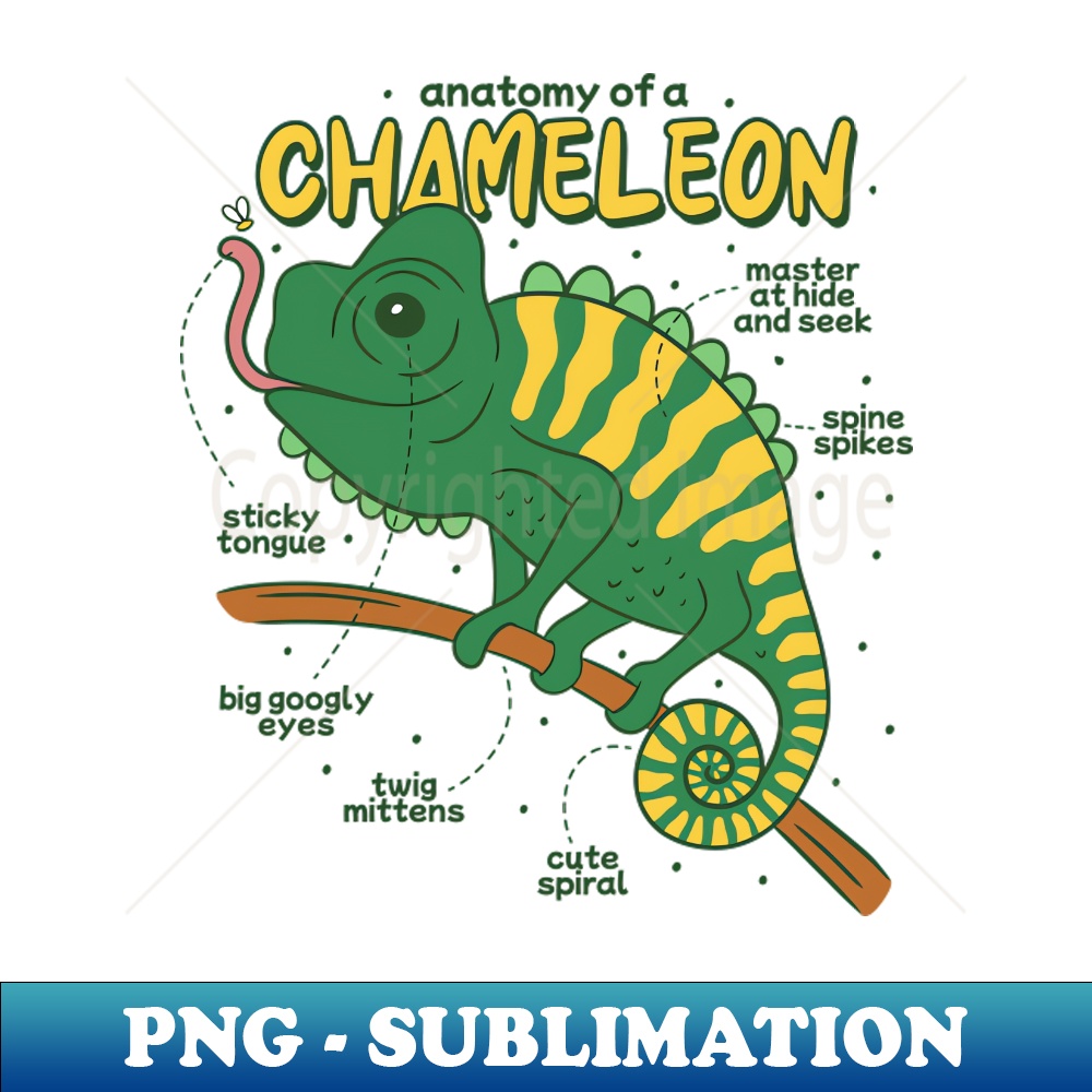 Anatomy of A Chameleon - Exclusive Sublimation Digital File | Inspire ...