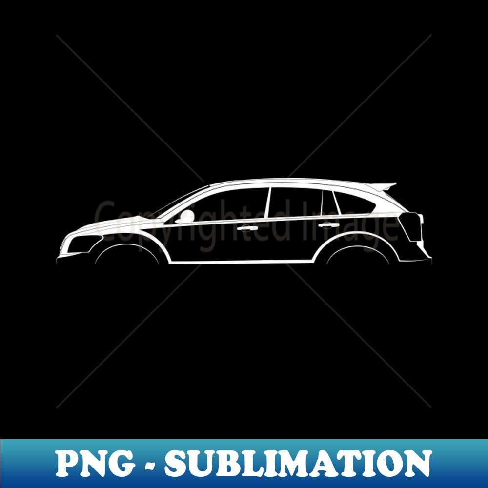Dodge Caliber SRT4 Silhouette - PNG Transparent Sublimation - Inspire ...