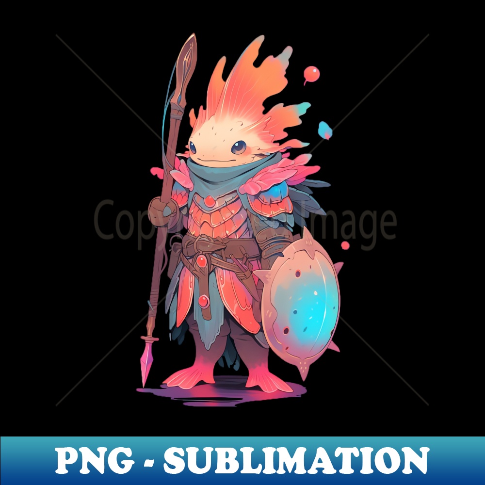 Axolotl Warrior - Special Edition Sublimation PNG File - Def | Inspire ...
