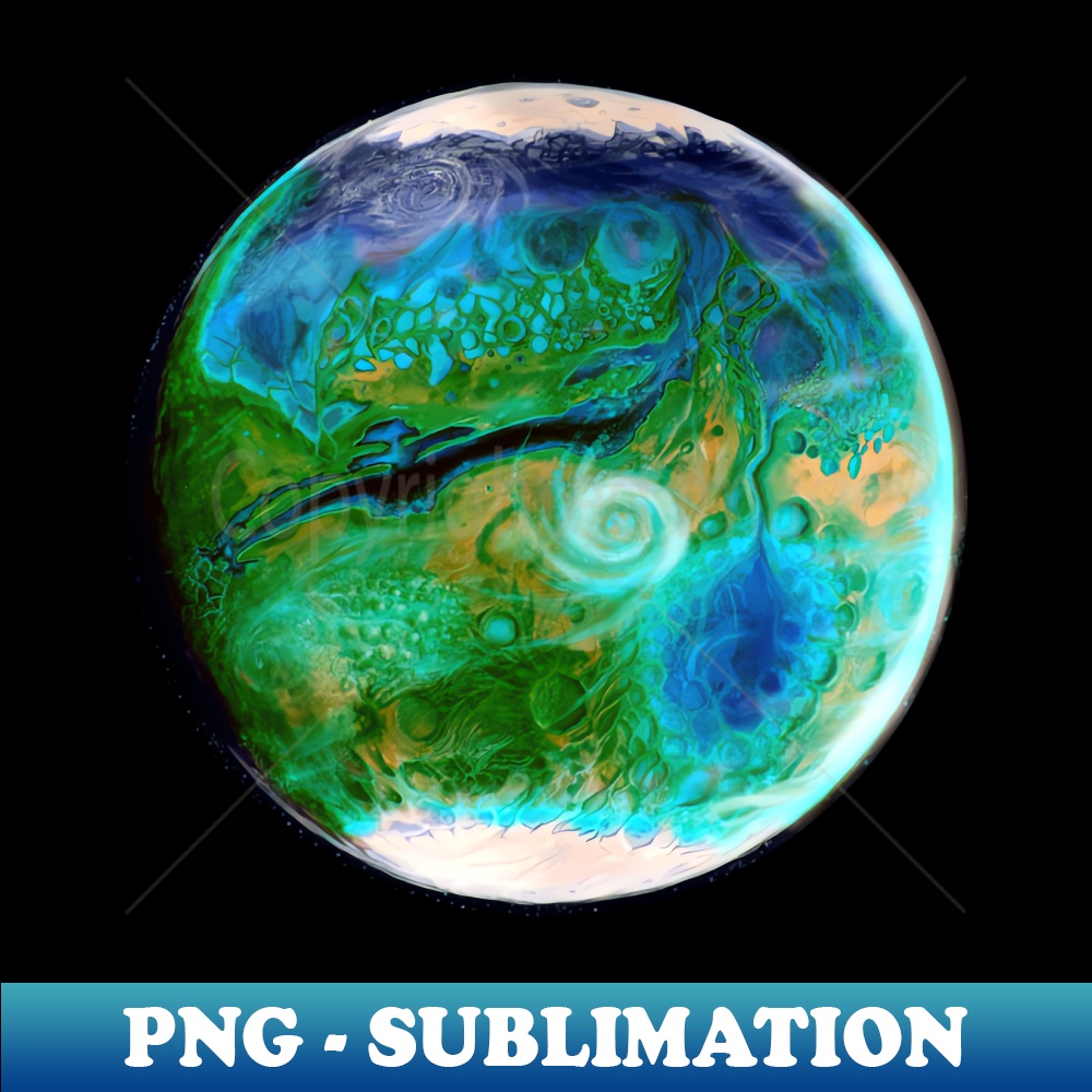 Green Terraformed Mars - PNG Transparent Digital Download Fi | Inspire ...