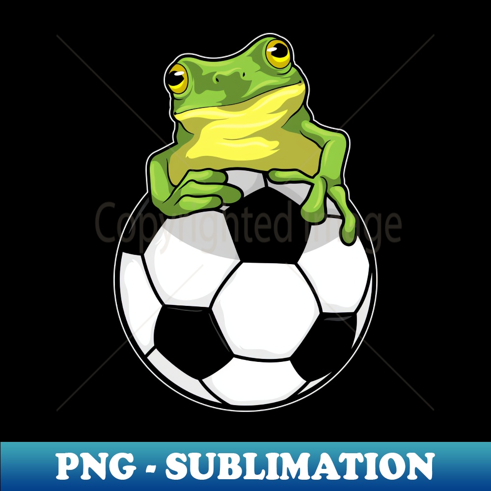 Frog with Soccer ball - PNG Transparent Sublimation File - B | Inspire ...
