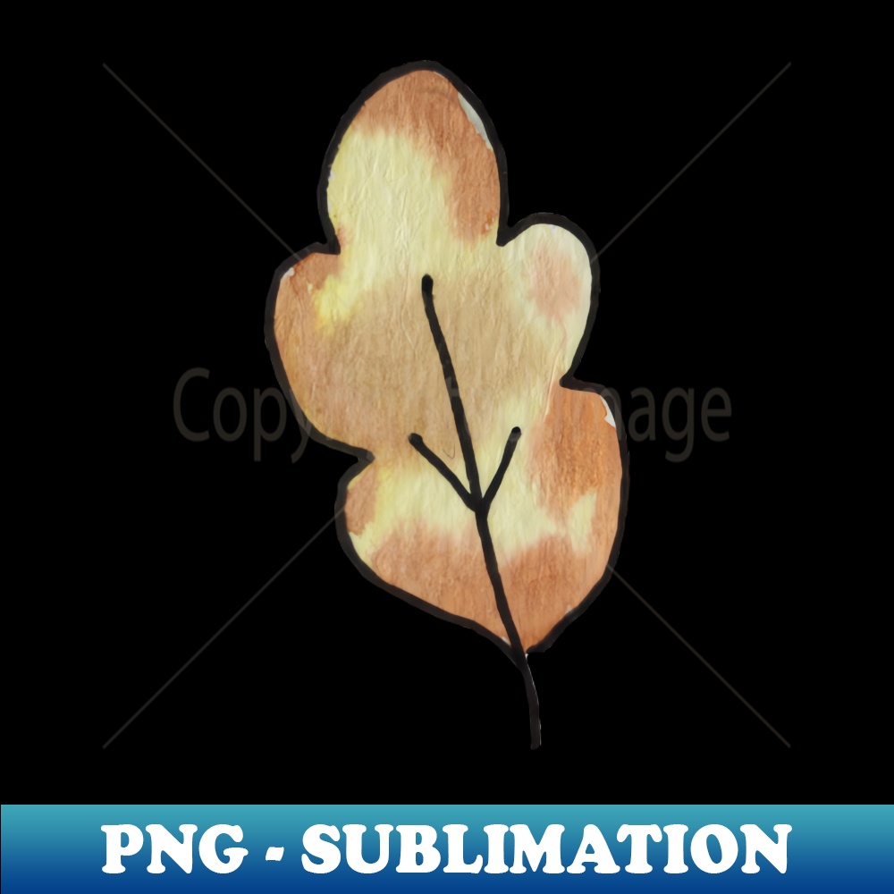 Autumn Leaf in Golden Splendor - Premium PNG Sublimation Fil | Inspire ...